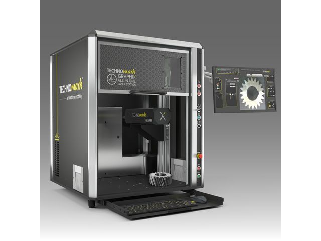 All-in-one laser marking station with on-board camera Graphix | Contact ...