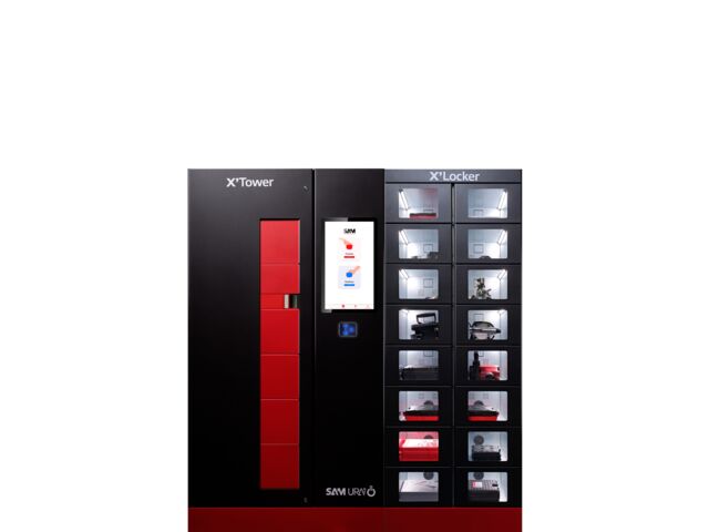 Automatic PPE and industrial supplies dispenser | Contact SAM Outillage