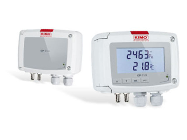 Differential pressure and temperature sensor : CP 210-R | Contact KIMO ...