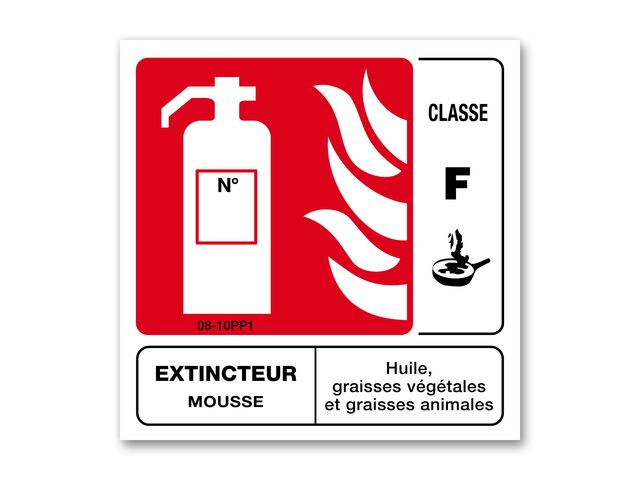 F class fire fire-fighting sign | Contact SBE DIRECT