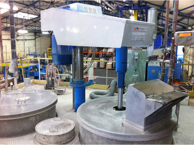 Pivoting Disperser mounted on a platform | Contact ROUSSELLE INDUSTRIE