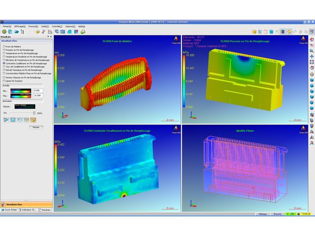 Plastic Injection Simulation Software Simpoe Mold Contact Simpoe