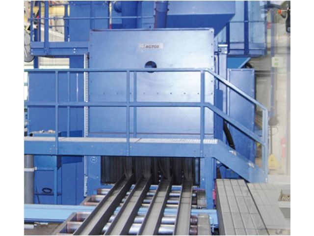 Satellite rotary table blast machine | Contact AGTOS GmbH