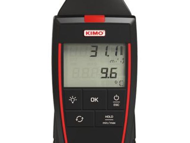 Thermo-anemometer with integrated vane probe LV130 | Contact KIMO INSTRUMENTS