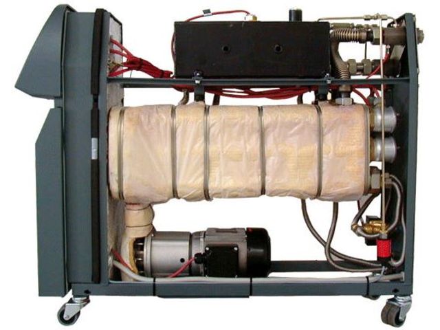 Thermoregulator with oil circulation for injection molding machine ...