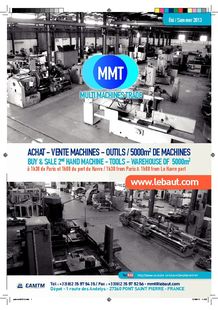 Catalogs MULTI-MACHINES-TRADE - MMT | Industrial products