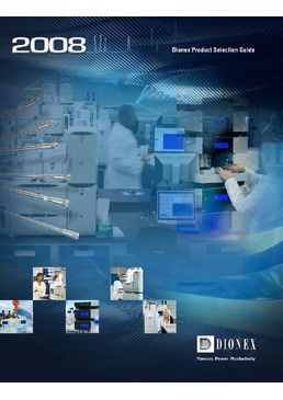 Download DIONEX PRODUCT GUIDE DIONEX