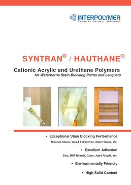 Download SYNTRAN Stain Blocking Polymers INTERPOLYMER